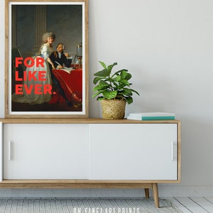 For Like Ever Print Couple Gift Valentines Day Gift - Etsy