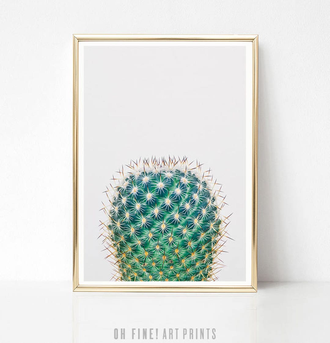 Cactus Print Cactus Printable Minimalist Wall Art Green - Etsy