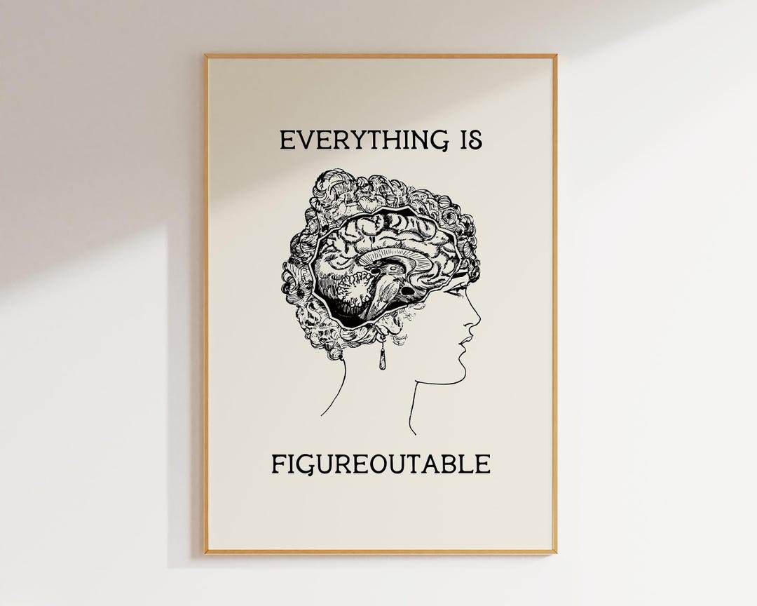 Everything is Figureoutable Print, Office Decor for Women, Printable ...