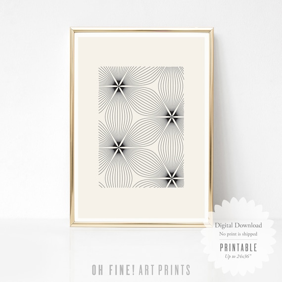Geometric Printable Wall Art Digital Print Neutral Wall Art | Etsy