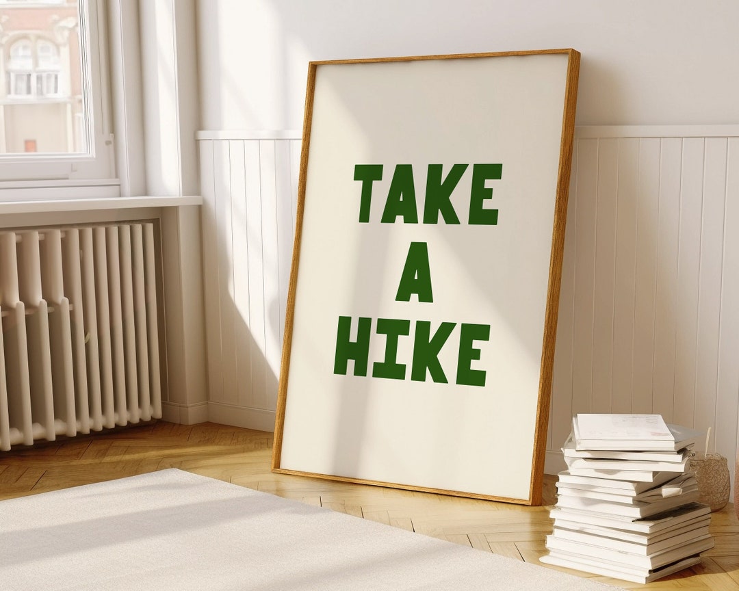 Take a Hike Poster, Fun Cottage Decor, Kids Room Decor, PRINTABLE Wall ...