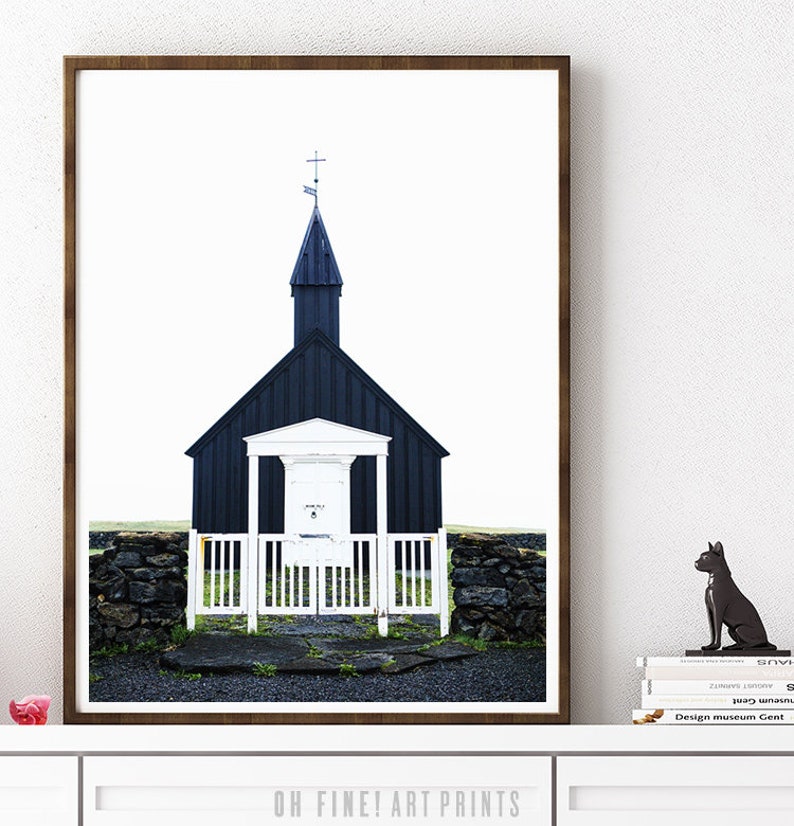 Iceland Print Scandinavian Farmhouse Decor Nordic Rustic | Etsy
