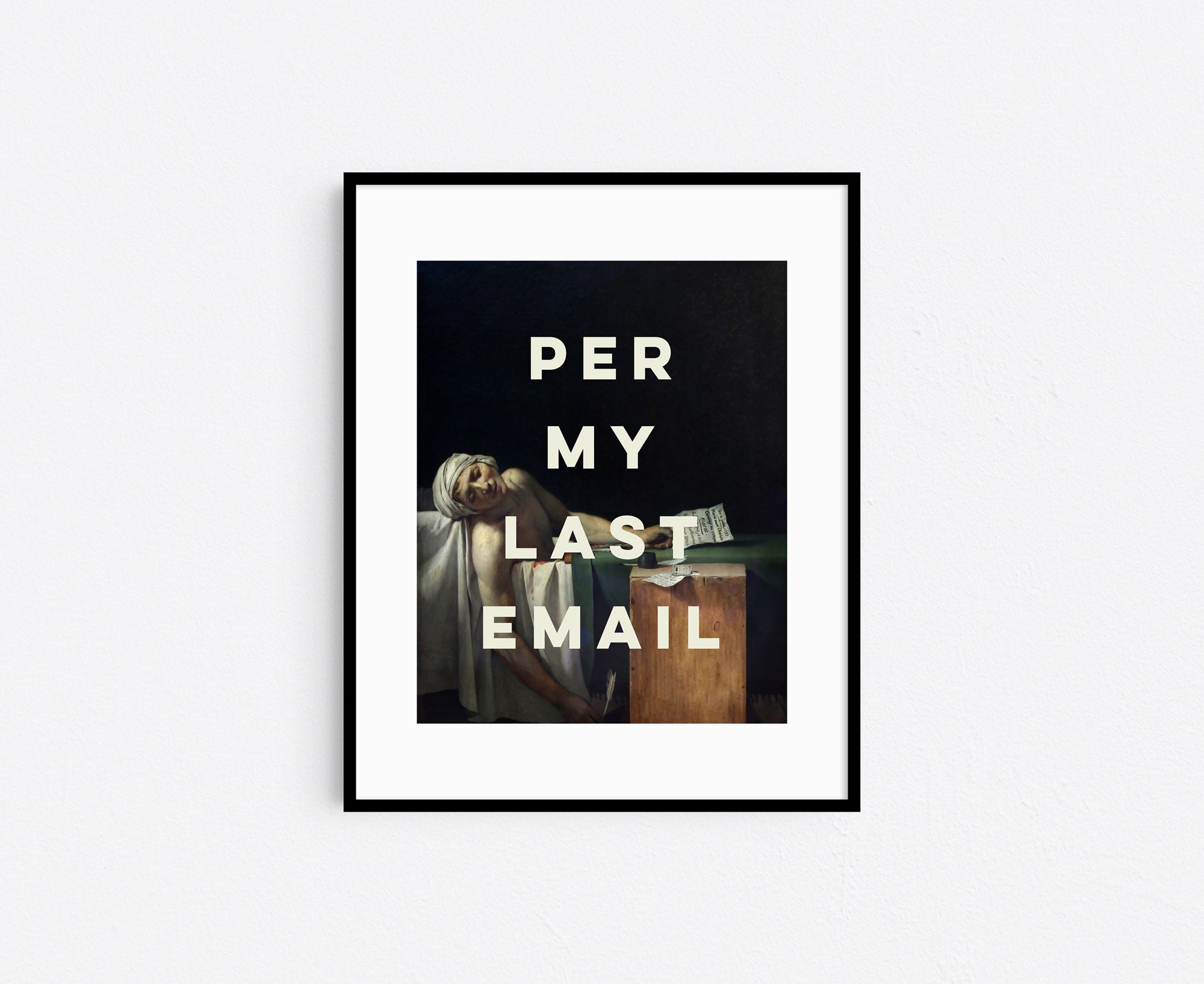 Per My Last Email Digital Print, Office Decor for Men, Altered Art ...
