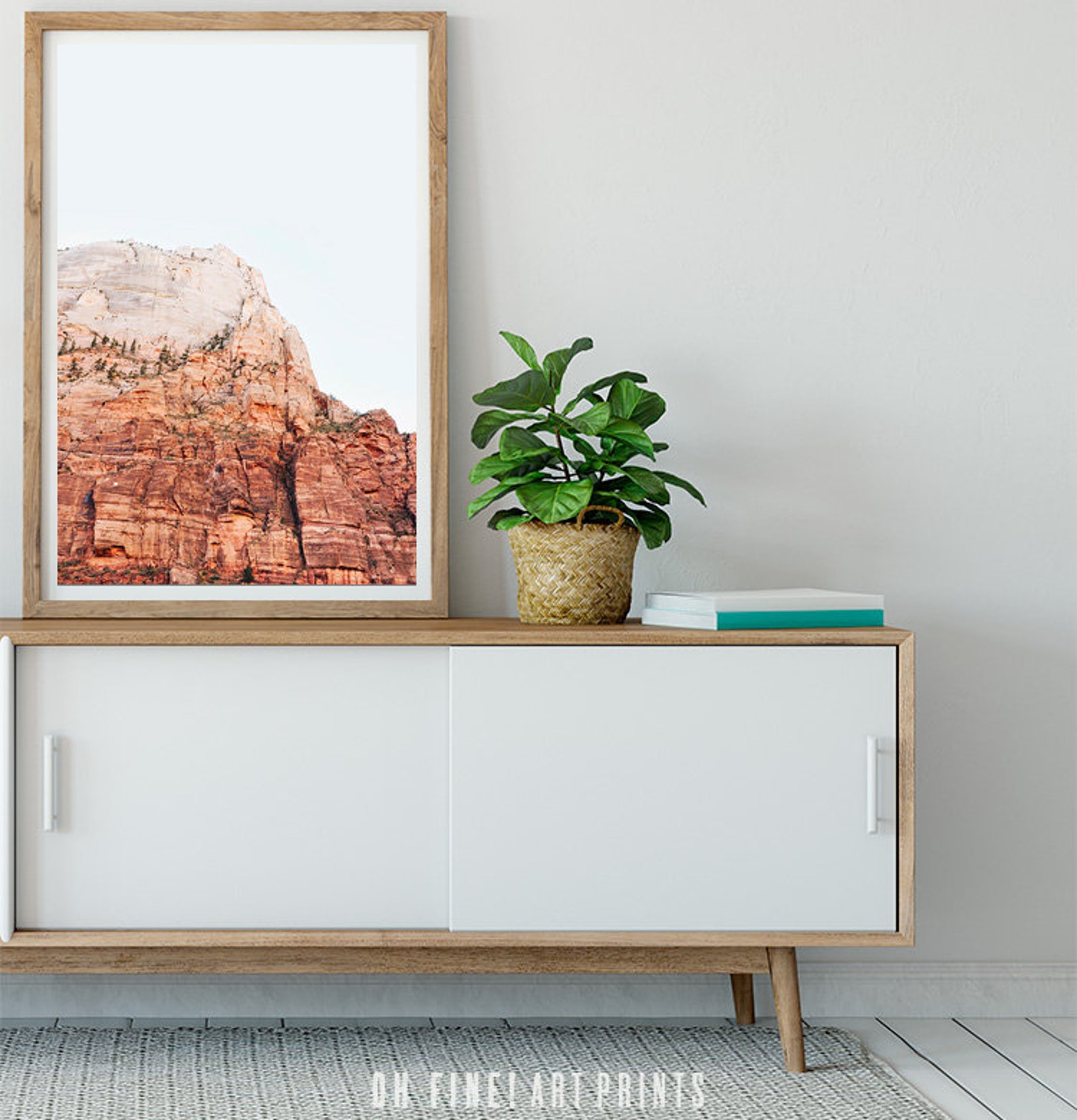 Desert Print Boho Decor Printable Wall Art Burnt Orange - Etsy