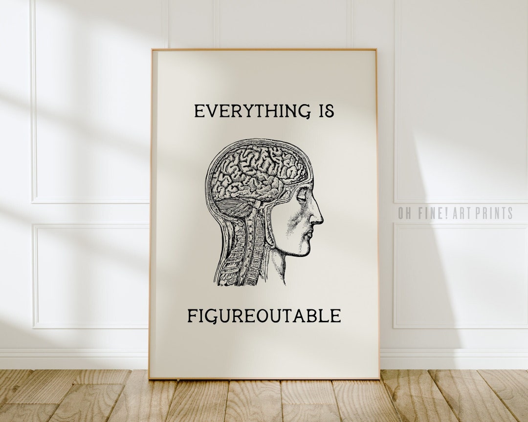 Everything is Figureoutable Printable Wall Art, Office Decor for Men ...