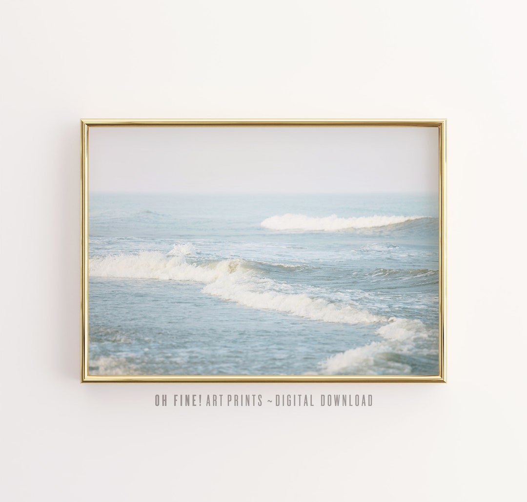 Ocean Print, Beach Print, Large Wall Art, Landscape Print, Beach Decor ...