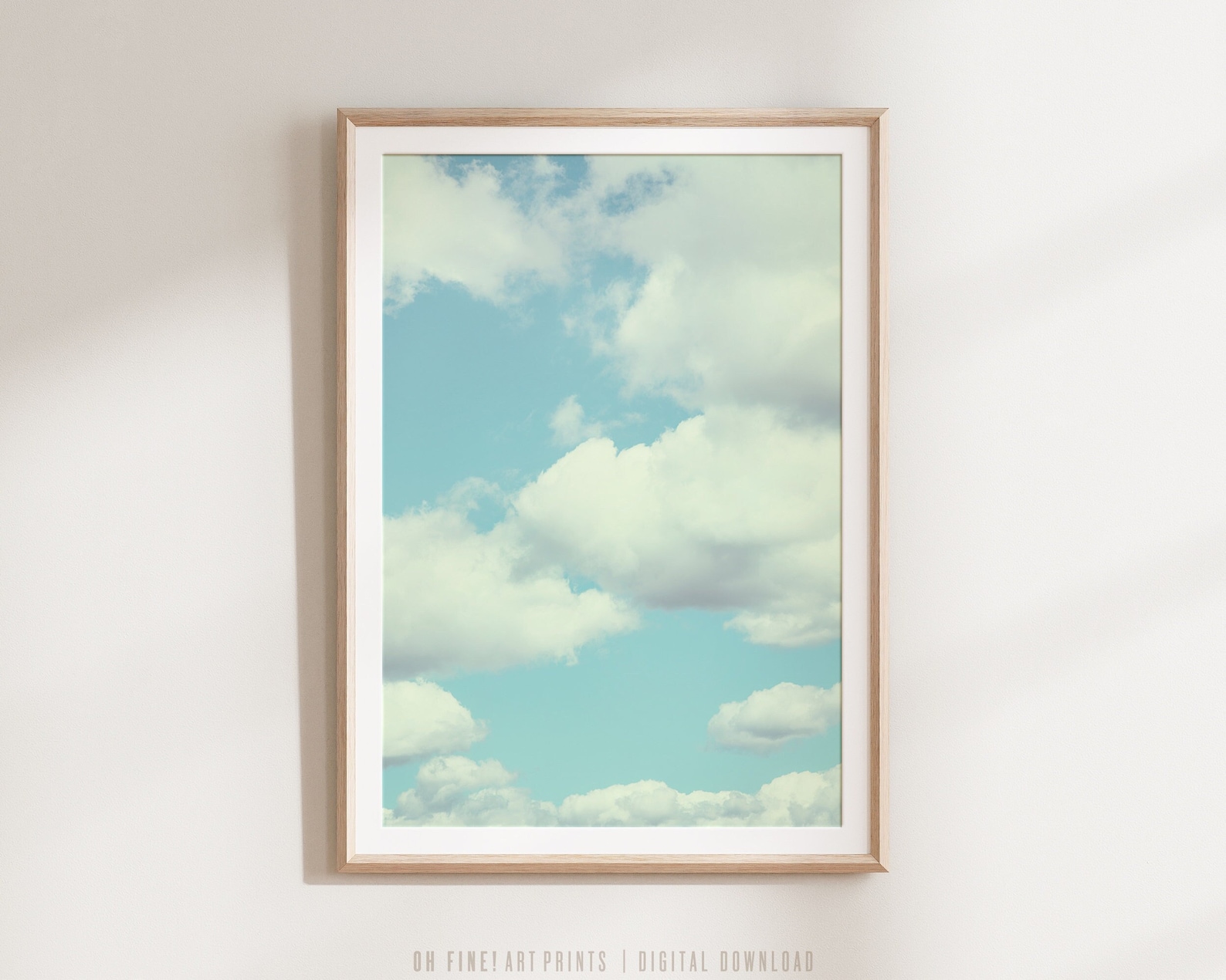 Cloud Print, Printable Art, Nursery Wall Art, Large Wall Art Print ...