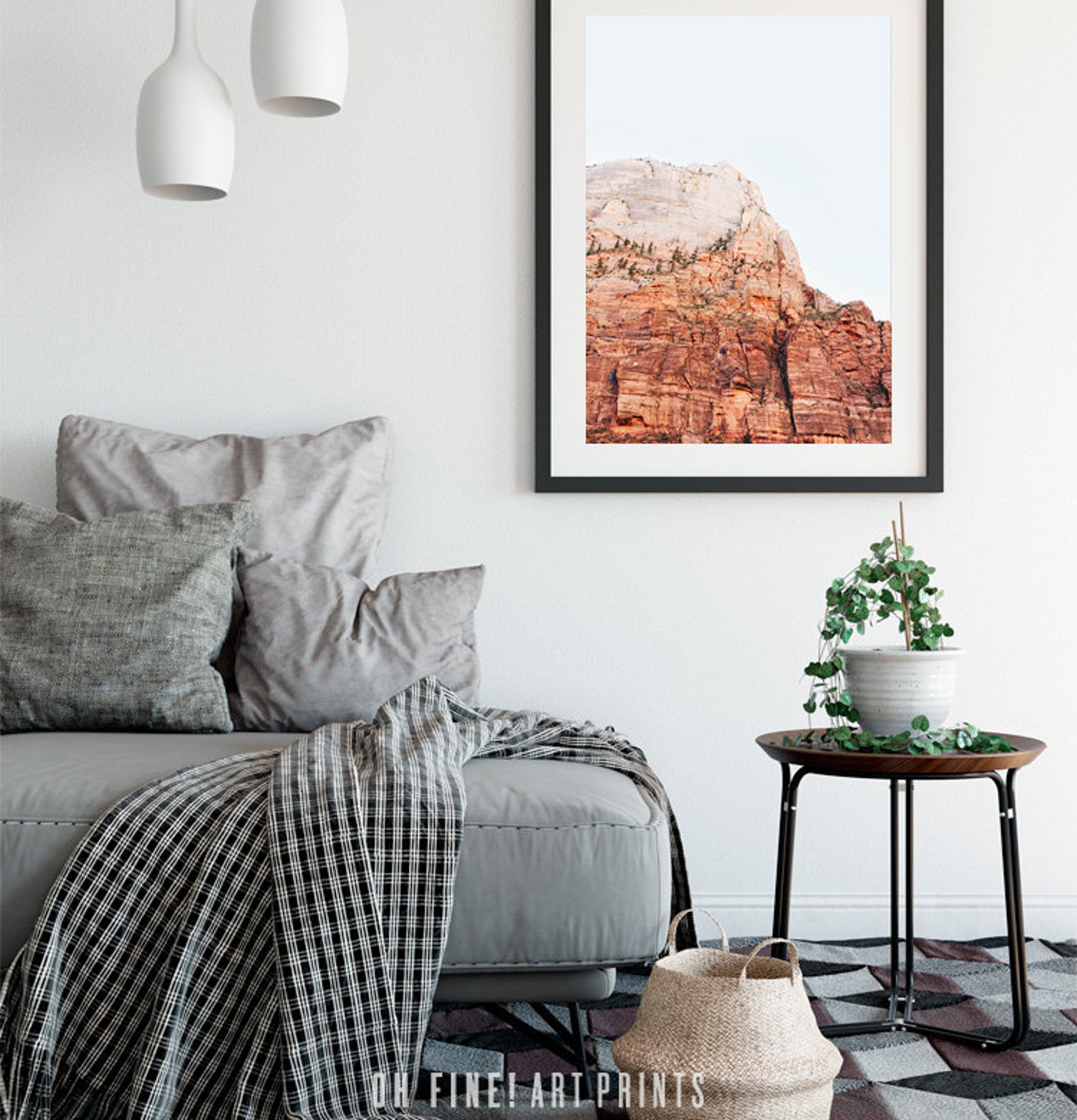 Desert Print Boho Decor Printable Wall Art Burnt Orange - Etsy