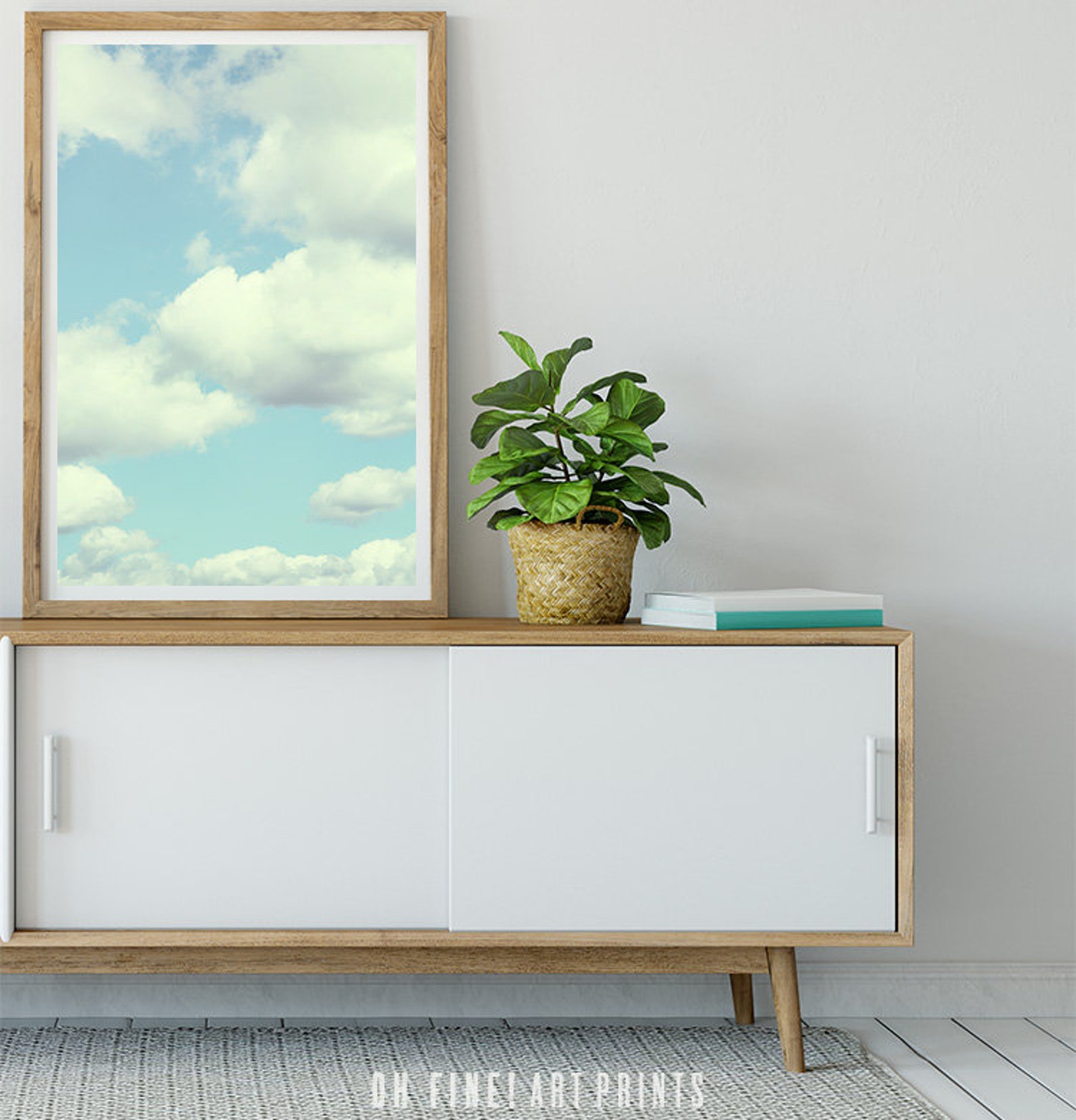 Cloud Print, Printable Art, Nursery Wall Art, Large Wall Art Print ...