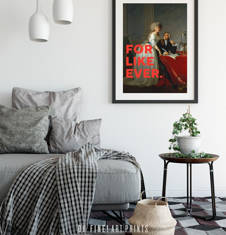 For Like Ever Print Couple Gift Valentines Day Gift | Etsy