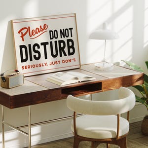 Do Not Disturb Sign Office Decor, PRINTABLE Desk or Cubicle Art for Men ...