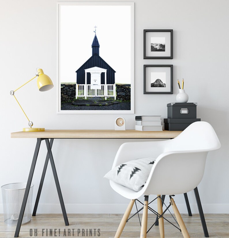 Iceland Print Scandinavian Farmhouse Decor Nordic Rustic | Etsy