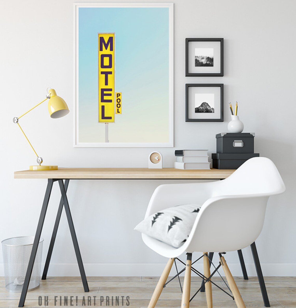 Vintage Motel Sign Wall Art Prints Digital Download Mid | Etsy