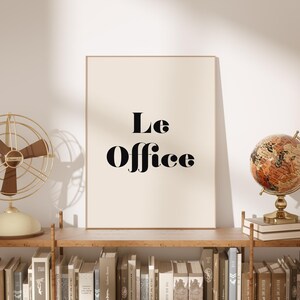 Le Office Wall Art Print, Printable Office Decor for Men or Women ...