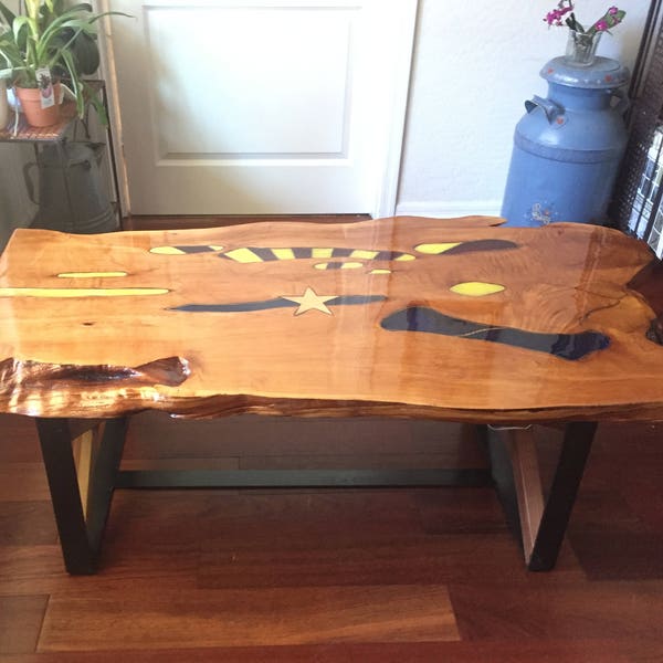 Live Edge Picnic Table Cedar - Etsy