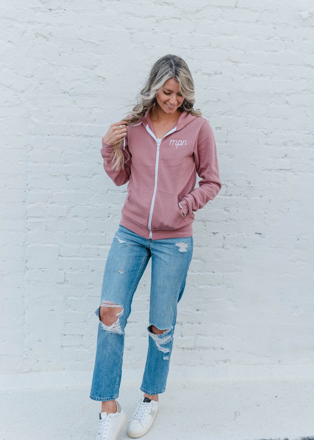 Monogrammed Zip up Jacket Embroidered, Lightweight Jacket, Personalized ...