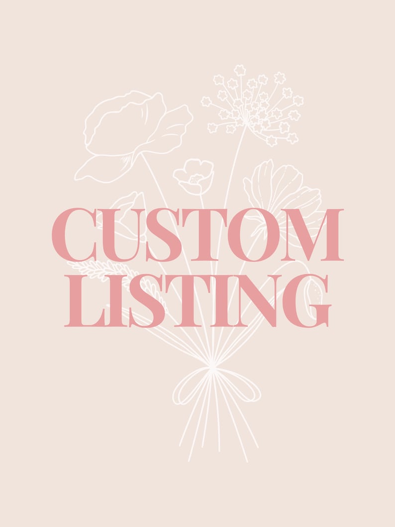 Custom Listing - Etsy
