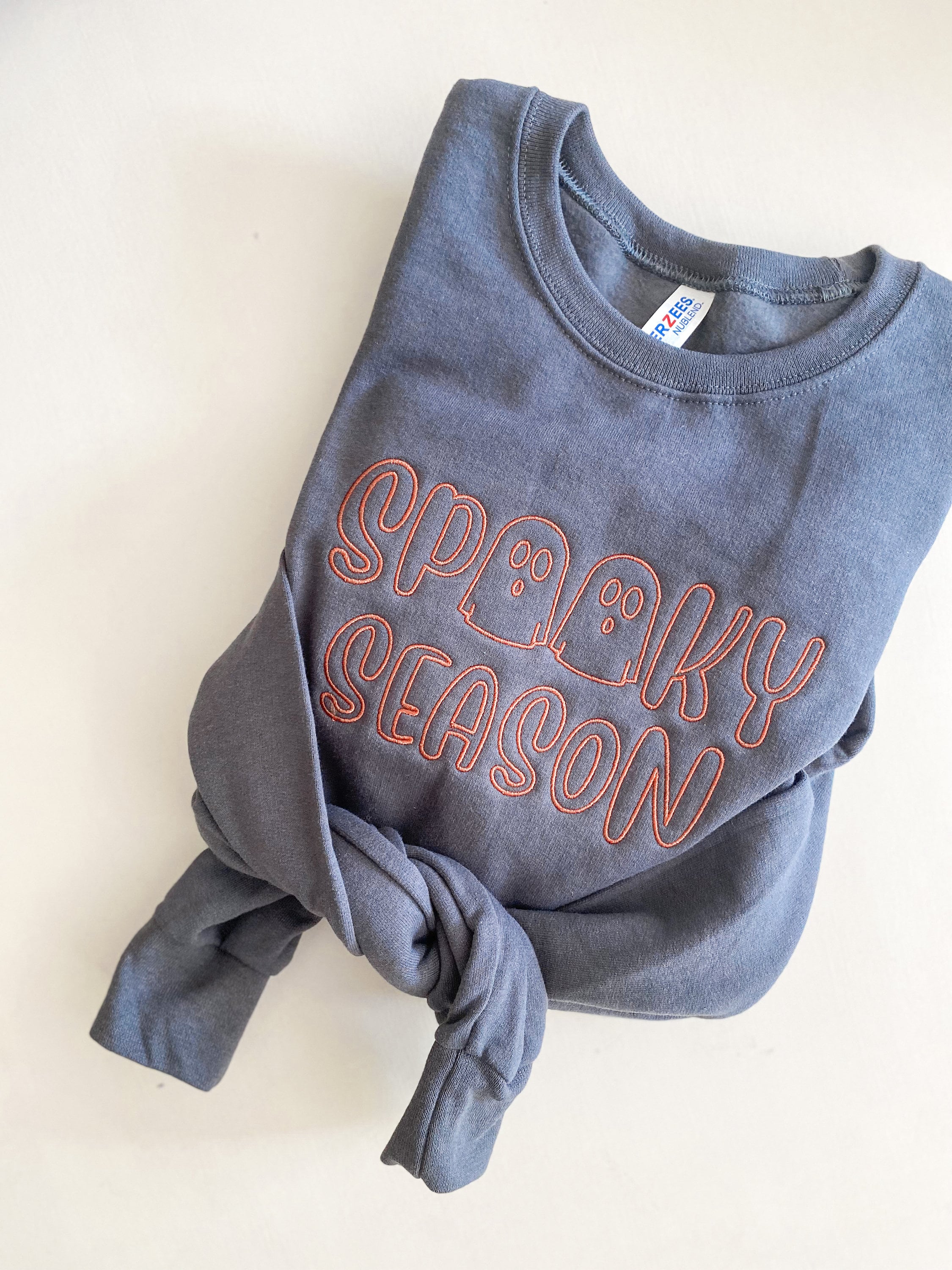 Spooky Season Embroidered Sweatshirt -- Halloween Sweatshirt, Crewneck ...