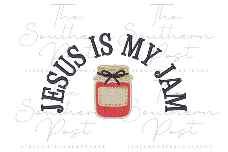 Jesus is My Jam Embroidery Download (5 Sizes) - Etsy