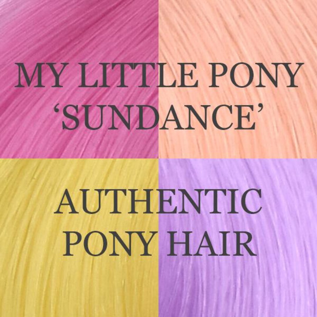 My Little Pony "sundance" Nylon "filo" Doll Hair From the Original ...