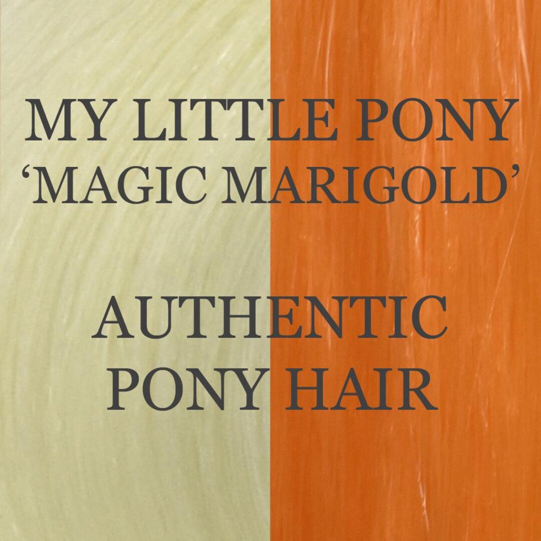 My Little Pony "magic Marigold" Nylon "filo" Doll Hair From the ...