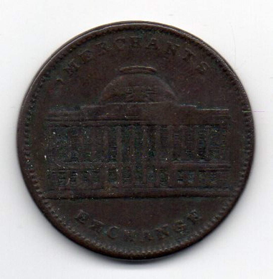 Vintage C.1830's US Hard Times Token - New York Joint Stock Exchange ...