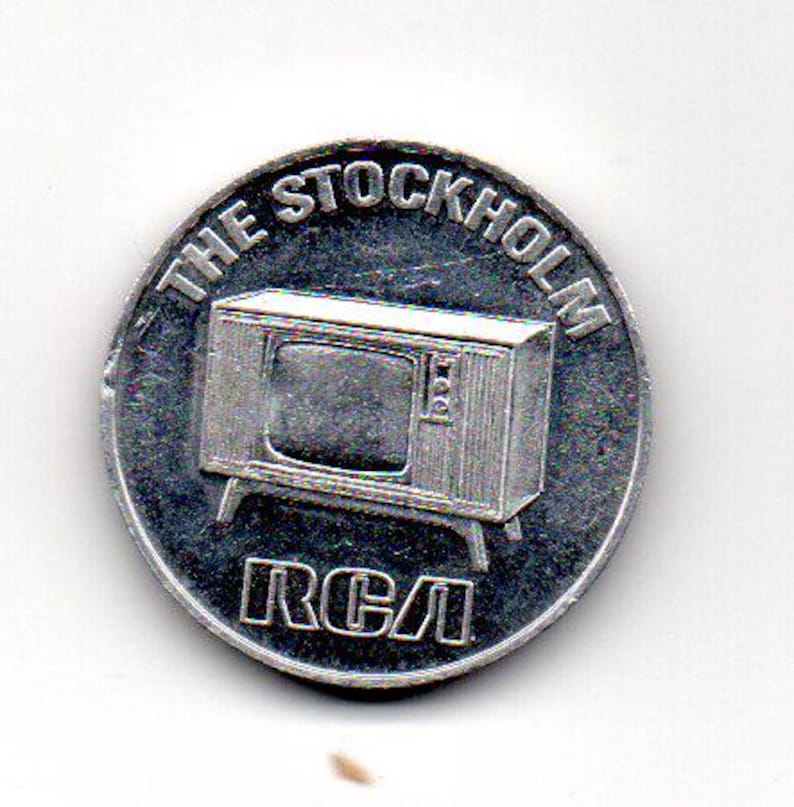 The Stockholm 1970 RCA TV Sweepstakes Aluminum Token - Etsy