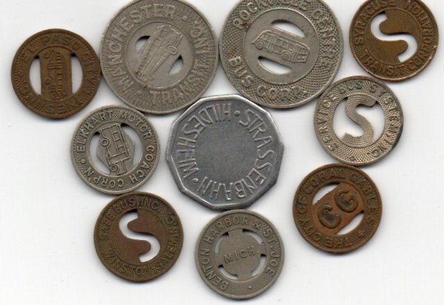 Vintage Assorted Transit and Transportation Tokens Coins Lot (10) - Etsy