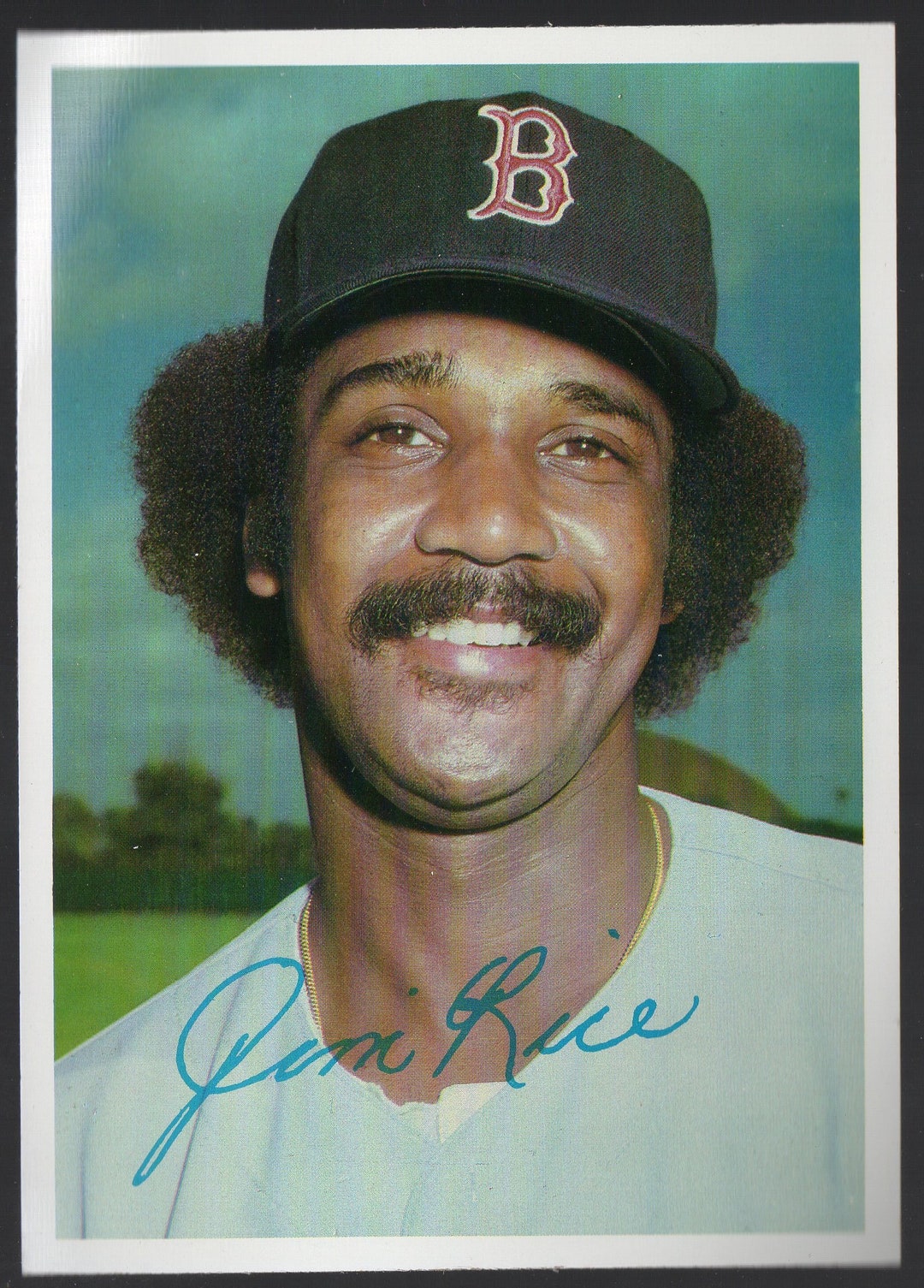 JIM RICE 1981 Topps 5x7 Baseball Card - Boston Red Sox - Etsy