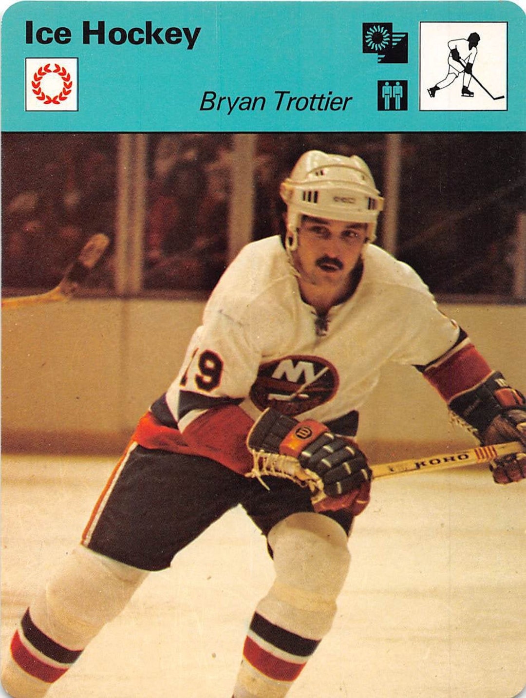 BRYAN TROTTIER 1979 Editions Rencontre Sportscasters Card - New York ...