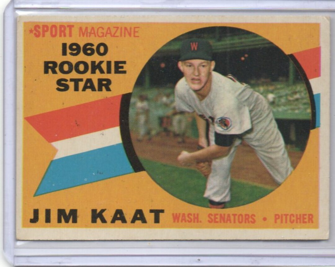 JIM KAAT RC 1960 Topps 63 Baseball Card Washington Senators - Etsy