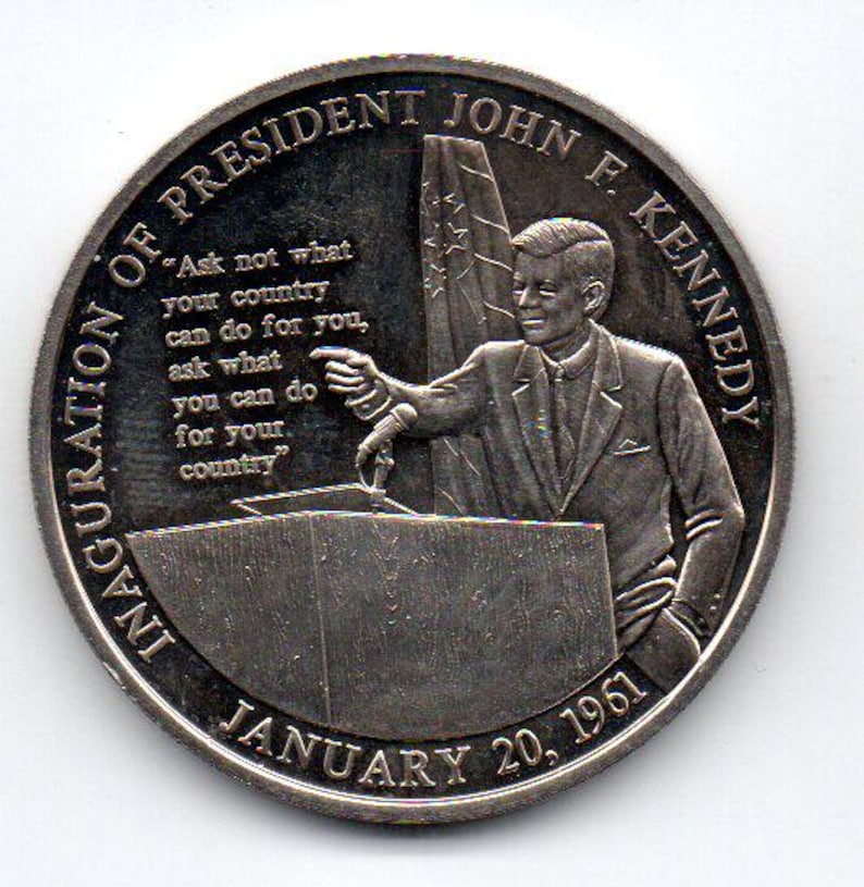 JOHN F KENNEDY C.1980's Inauguration and Life & Legacy Token - Etsy