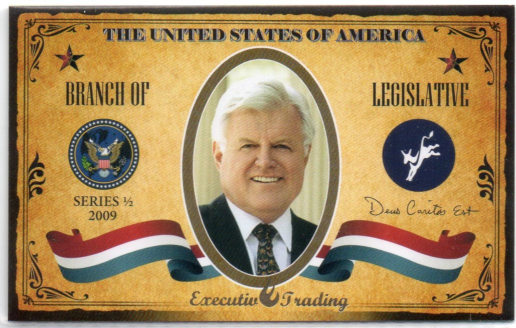 TED KENNEDY 2009 Executive Trading Cards Politicians MA1S Massachusetts ...