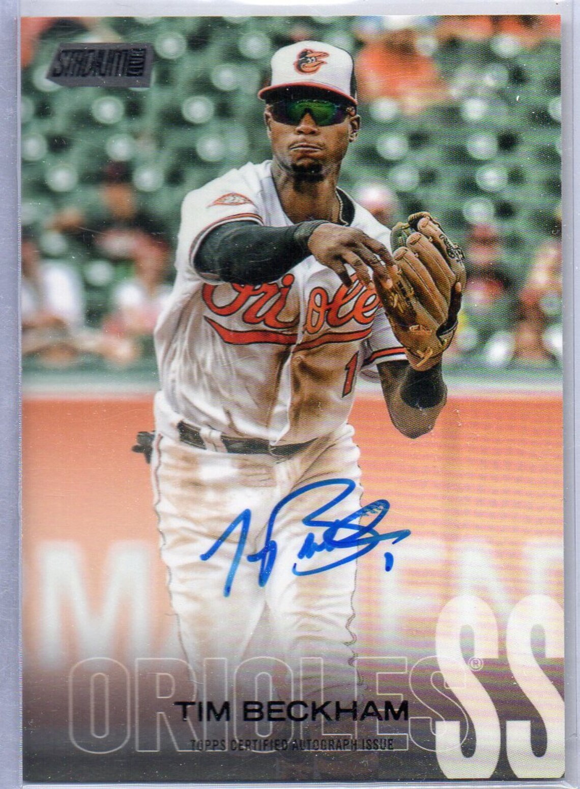 TIM BECKHAM 2018 Topps Stadium Club AUTOGRAPH Baseball Card | Etsy