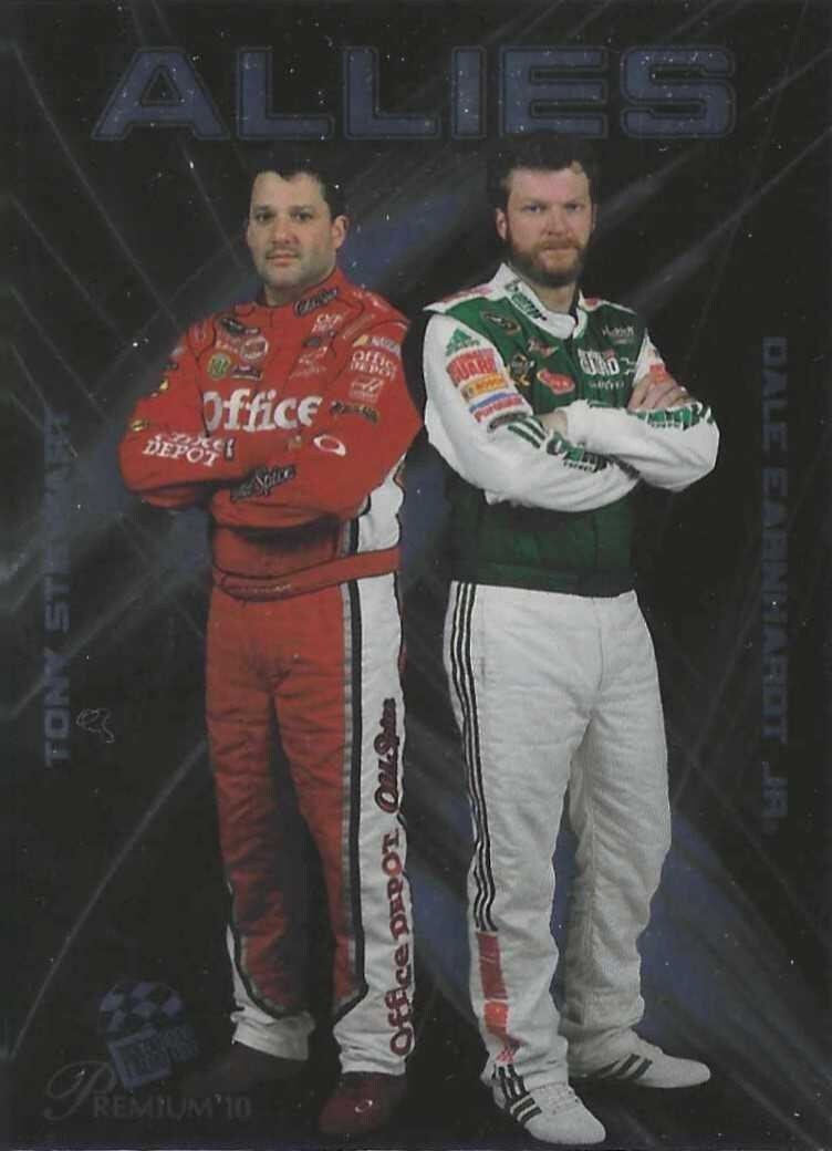 Tony Stewart/dale Earnhardt Jr 2010 Press Pass Premium Allies #2 NASCAR ...