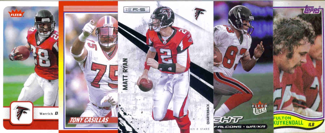 ATLANTA FALCONS Football Team Lot - 150 Assorted Cards - Etsy