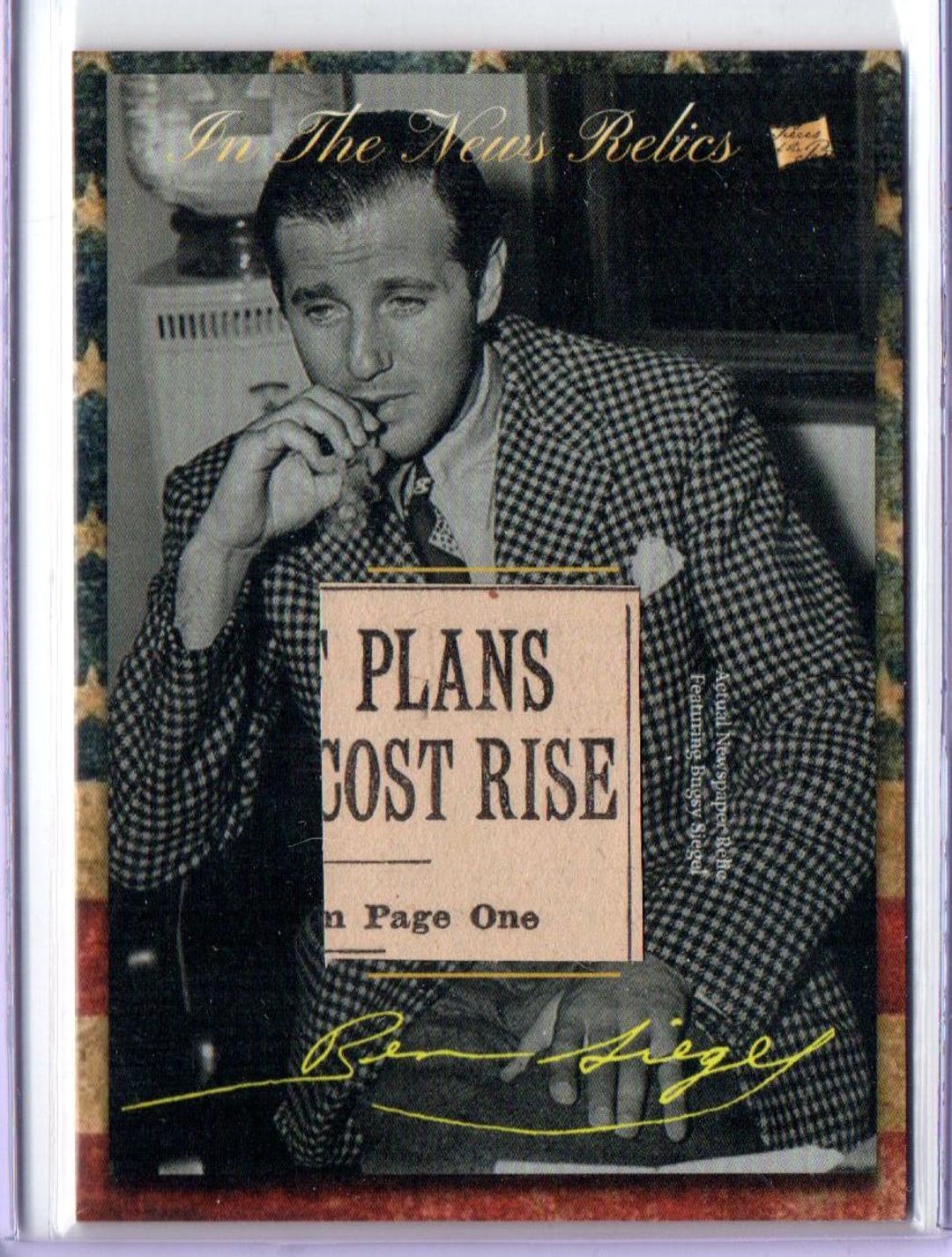 BUGSY SIEGEL 2018 the Bar Pieces of the Past in the News Relics ...