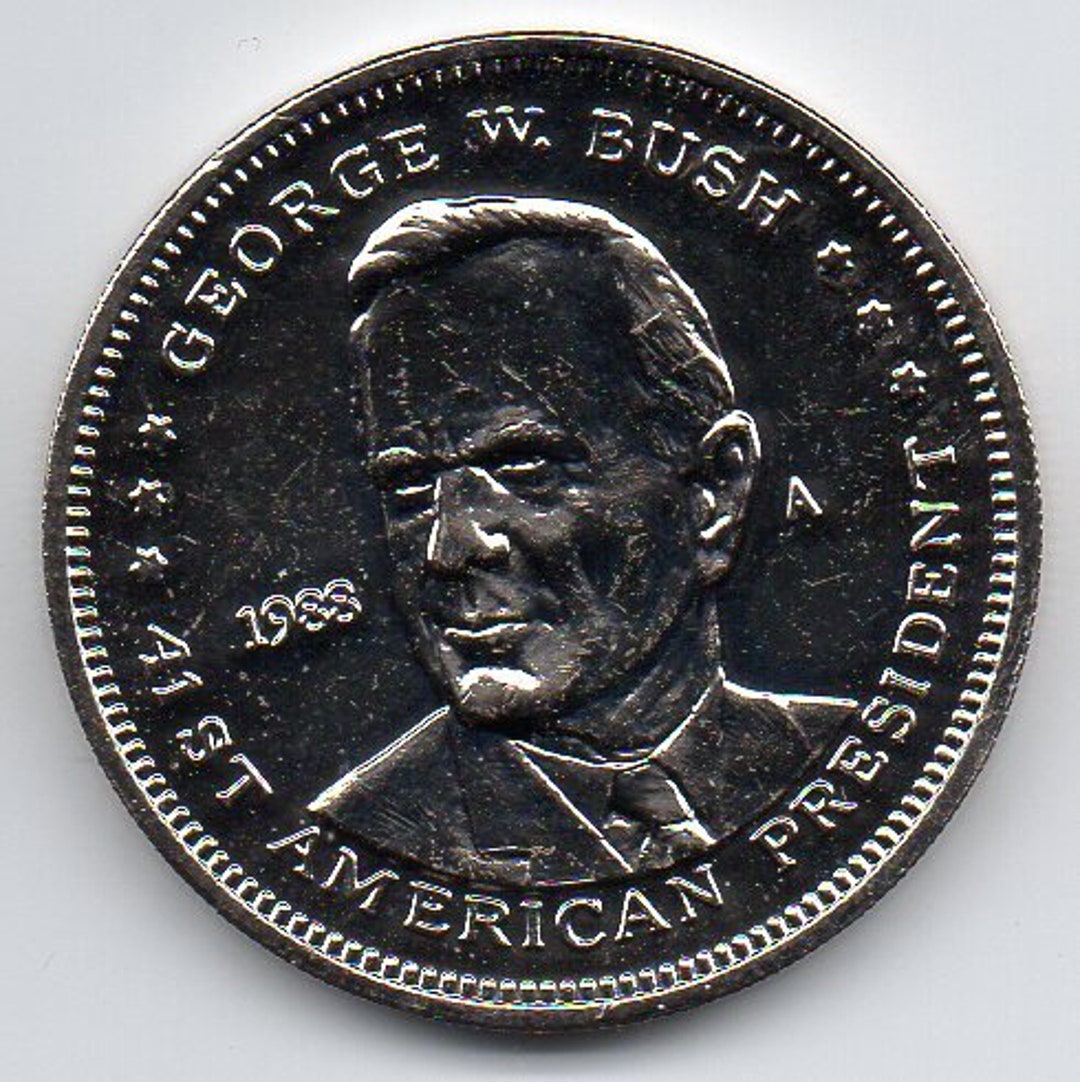 GEORGE BUSH 1988 American President Token - Etsy