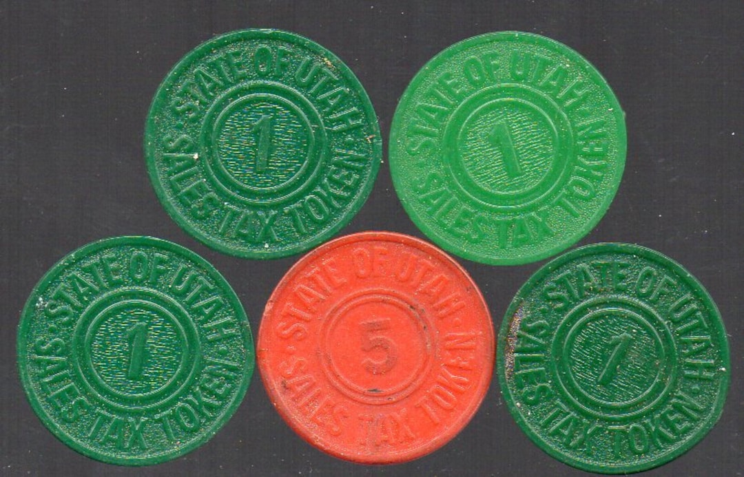 Vintage 1930's State of Utah Sales Tax Tokens Coin Lot (5) - Etsy