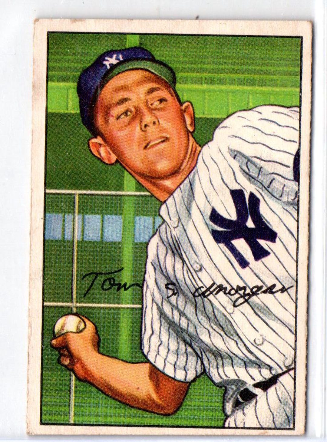 TOM MORGAN 1952 Bowman #109 Baseball Card - New York Yankees - Etsy