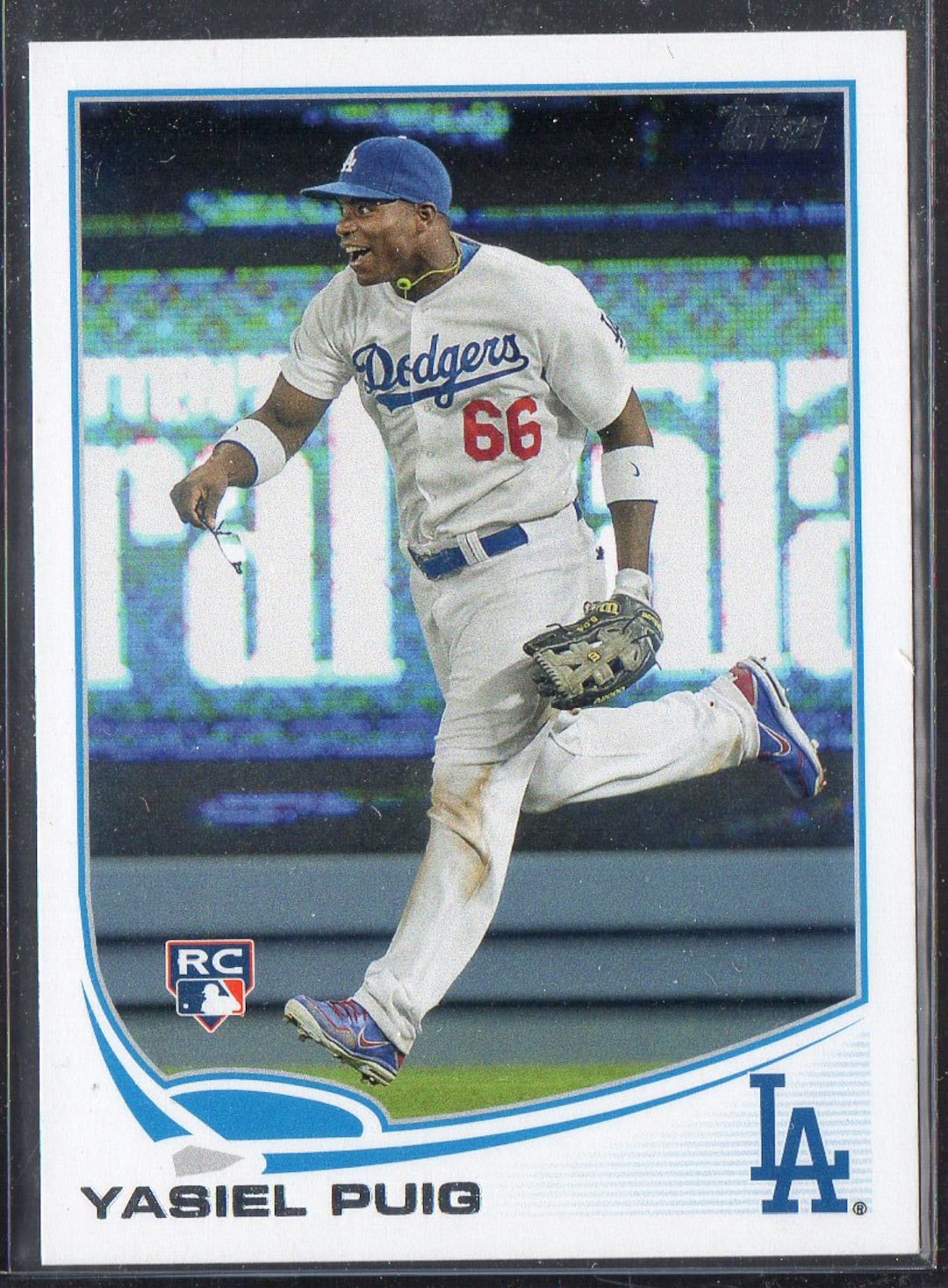 YASIEL PUIG RC 2013 Topps Update 250 Baseball Card Los Angeles Dodgers ...