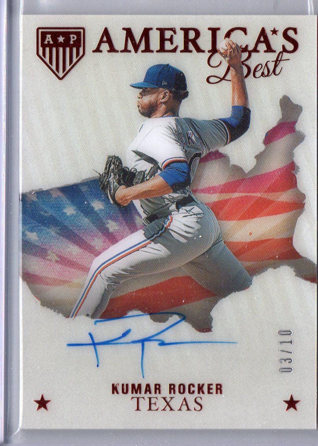 KUMAR ROCKER 2023 Panini Chronicles America's Pastime Autograph Red ...