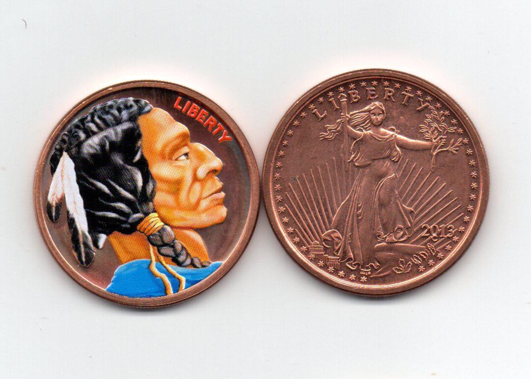 Copper USA Tokens Lot (2) - Indian Head & St Gaudens Liberty Coins - Etsy