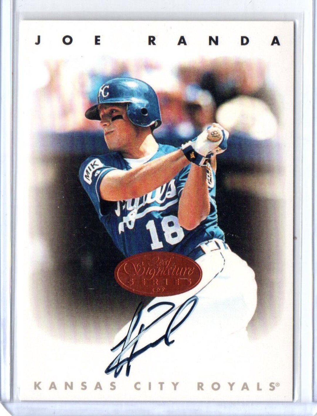 JOE RANDA 1996 Leaf Signature Bronze Autograph Baseball Card - Kansas ...
