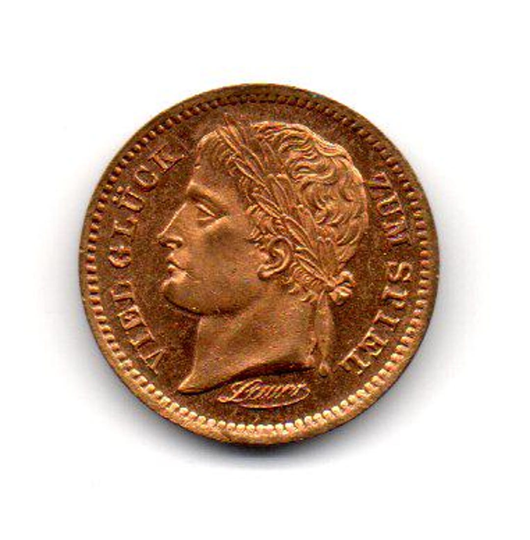 NAPOLEON 1800's German Good Luck Jeton Token - Viel Gluck Zum Spiel - Etsy