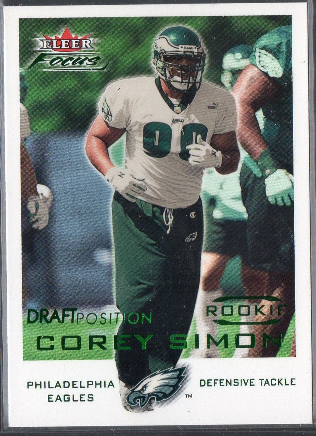 COREY SIMON RC 2000 Fleer Focus #203 Draft Position Parallel Football ...