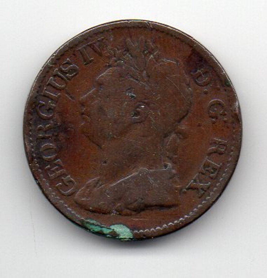 KING GEORGE IV 1822 Ireland Half Penny Coin - Etsy