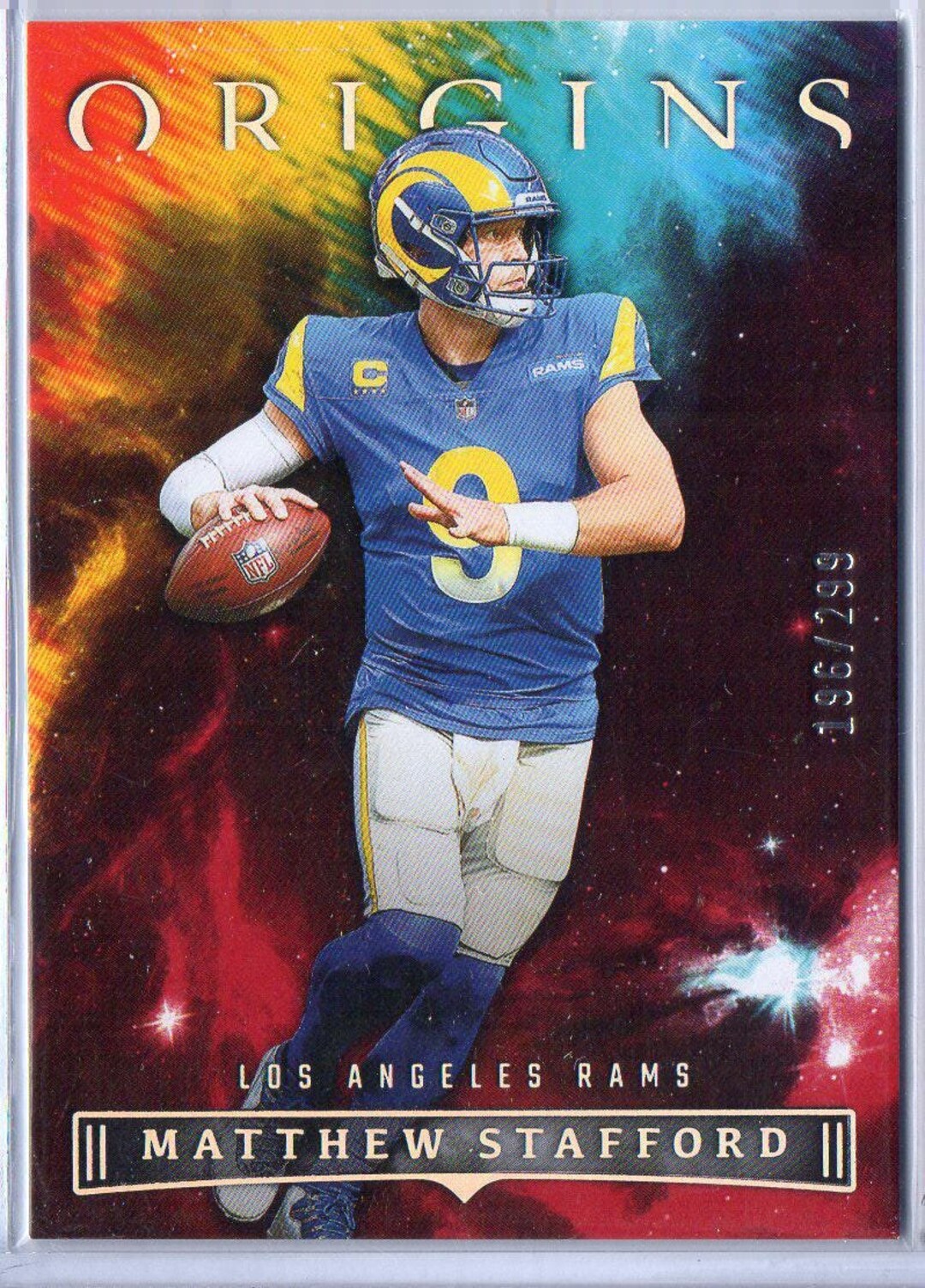MATTHEW STAFFORD 2022 Panini Origins #43 Red Parallel Football Card ...
