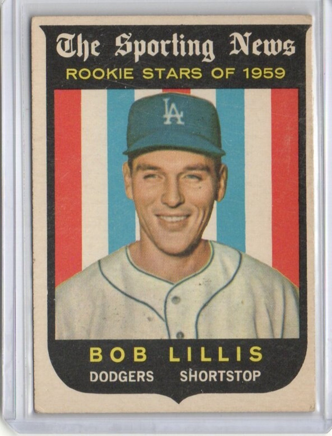 BOB LILLIS RC 1959 Topps #133 Baseball Card - Los Angeles Dodgers - Etsy