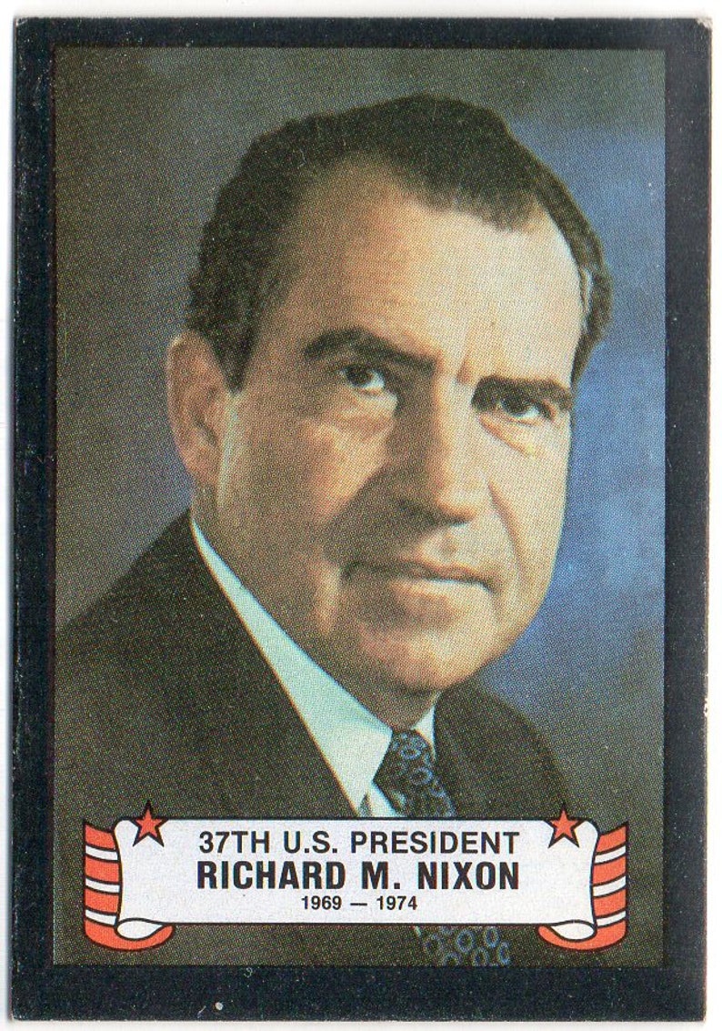 RICHARD NIXON 1980 Kellogg's Presidents 36 Collectible Card - Etsy